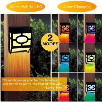 China Fence Waterproof Wall Mounted Solar Garden Lights 2700K Night Lights for sale
