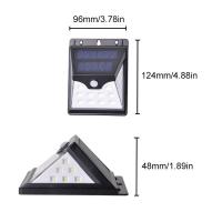 China Smart Motion Sensor Solar Powered LED Wall Light 22 LED ABS 3.7V for sale