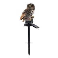 China Solar Decorative Resin Craft LED Lawn Garden Owl Light 2700K  IP55 for sale