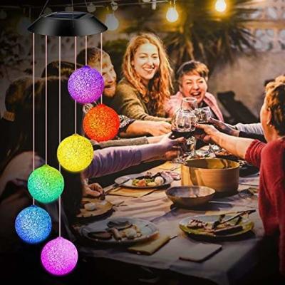 China Garden 1.2v Solar Gift Lights Solar Wind Chimes Garden Outdoor Decoration for sale