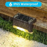 China Warm white SMD Solar Led Stair Light Waterproof Step Led Solar Deck Light 10LM for sale