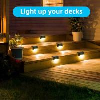 China Warm white SMD Solar Led Stair Light Waterproof Step Led Solar Deck Light 10LM for sale