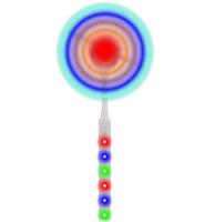 China Dynamic Music Colorful Children Windmill Solar Lights Blue / Pink / Ivory for sale