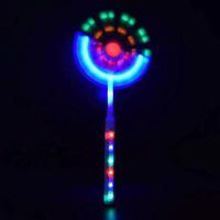 China Flash Dinosaur Glow Stick Windmill Solar Gift Light Double Head Toy for sale