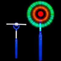 China Twinkle Glitter Toys Solar Gift Lights  Up Spinning Windmill Wand 0.500 kg for sale