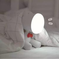China LED Dog Solar Gift Light USB Rechargeable Kids Night Reading Light for sale