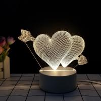 China Solar Gift 3d Led Night Light On Behalf Of Warm Light Anime Night Lights Islamic Gifts for sale