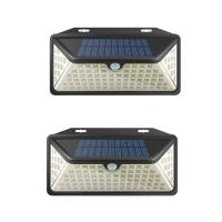 China Waterproof And Heat Resistant Solar Powered LED Wall Light 550lm With 3 Lighting Modes for sale