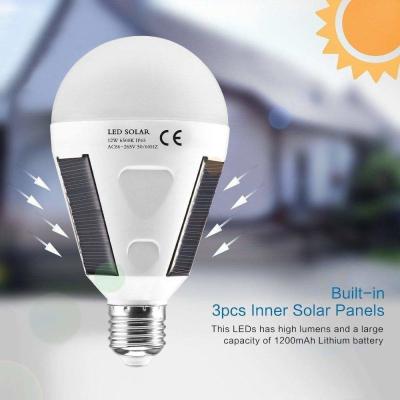 China E27 Highlight Solar Emergency Lights LED Chip Interface Power Failure  396lm for sale