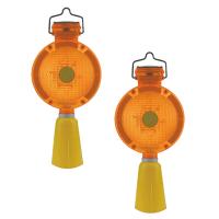 China 360g Security Solar Traffic Warning Light Red Yellow 41*39*41cm for sale