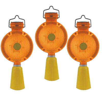 China Roadblock LED Warning Solar Powered Led Strobe Light Dia 19cm Height 38cm for sale
