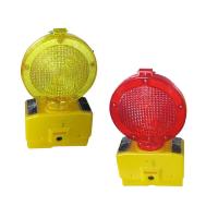 China Safety Warning Solar Led Traffic Signal Light Construction Signal Lights 4V0.3w Solarpanel for sale
