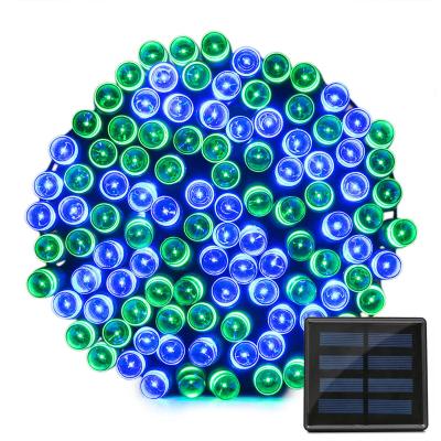 China 50 LED Wave Combination Solar Powered LED String Lights Waterproof For Christmas Decoration for sale