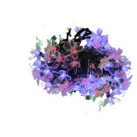 China Decoration Holiday Multi Coloured Solar String Garden Lights Peach Blossom 9m*60 for sale
