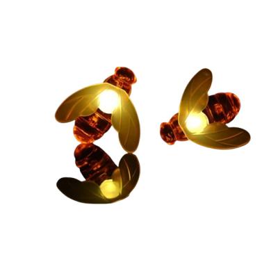 China Hanging Summer 30 Pieces Honey Power Lamp Fairy Solar Bee String Lights 5M/9M for sale