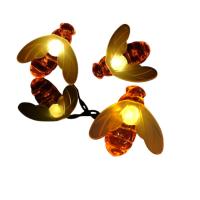 China Cute Solar Bee Garden Lights Battery Powered Christmas Garland Light 20lm/w for sale