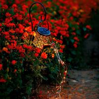China Sprinkling Solar Powered Fairy Lights Waterproof Shower Outdoor Lantern Light for sale