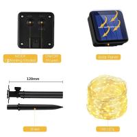 China Modern Style Solar LED Garden Lights IP65 Waterproof Outdoor Festoon Lights for sale