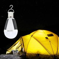 China Portable Solar Emergency Lights USB Rechargeable For Power Outage Failure Camping Hiking for sale