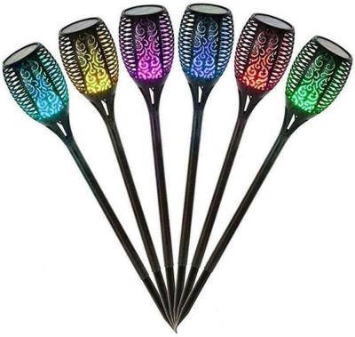 China Outdoor Garden Solar Flame Torch Lights 96pcs LEDs Solar Powered LED Torches for sale