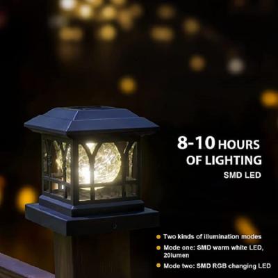China Courtyard Solar Powered Pillar Light Decorative Path Light 3w for sale