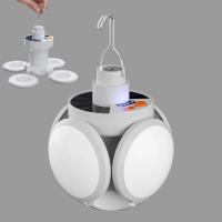 China Folding LED Soccer Ball Lamp USB Charge Search Light For Camping for sale