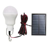 China Portable Solar Emergency Bulb USB Rechargeable 3W 4000 Luminous Cool White Color for sale