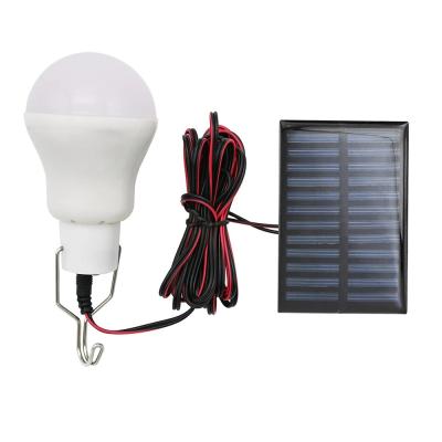 China Portable Solar Emergency Bulb USB Rechargeable 3W 4000 Luminous Cool White Color for sale