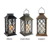 China Hanging Lantern 3500K Solar LED Garden Lights With Candle Flicker for sale
