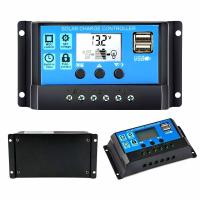 China LCD Display Solar Controller Regulator 12V / 24V 60A 50A 40A 30A 20A 10A PWM USB 5V for sale