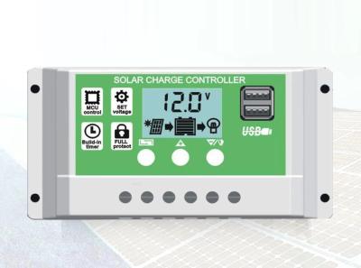 China 30A PWM Solar Charge Controller Discharge Regulator 12V 24V 1920W for Lithium Batteries for sale