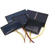 China Epoxy Mini Solar Panel Charger 1w 2w 3w 4w 5v 6v 7v Sunlight Power Bank Battery for sale