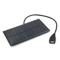 China 1.65W Solar Charger Solar Panel 76*133MM Output Solar Power Charging For Outdoor Camping Mobile Phone USB Charged Device for sale