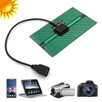 China 1.65W Solar Charger Solar Panel 76*133MM Output Solar Power Charging For Outdoor Camping Mobile Phone USB Charged Device for sale