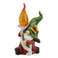 China Garden Statue Solar Light Crafts Luminous Decorative Gift Panel for sale