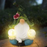 China Garden Statue Solar Light Crafts Luminous Decorative Gift Panel for sale
