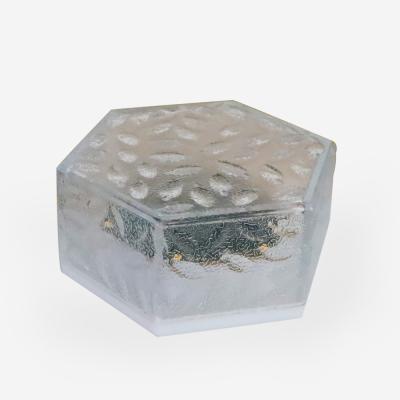 China Solar Outdoor Waterproof Ice Brick Lights Decorative Hexagonal Buried Lights Courtyard Lawn Path Solar LED Lights for sale