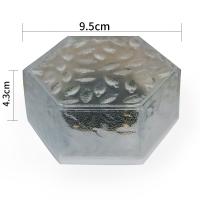 China Solar Outdoor Waterproof Ice Brick Lights Decorative Hexagonal Buried Lights Courtyard Lawn Path Solar LED Lights for sale