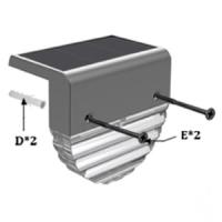 China IP44 Waterproof Solar LED Garden Step Lights 8-10 Hours Working Time Small Size for sale