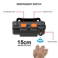 China USB Rechargeable Induction Headlamp Zoom COB LED Head Lamp Built in Battery Flashlight Multifunction 6 Modes Head Torch for sale