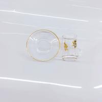 China High Quality  75MM High  Glass Tea Cup  Set For Tea And Coffee Drinkware for sale