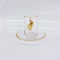 China High Quality  75MM High  Glass Tea Cup  Set For Tea And Coffee Drinkware for sale