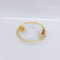 China 18PCS Luxury Glass Tea Cup Set  Packageincludes 6 Glass Cups& 6 Saucers&6 Cawa Cups For Tea And Coffee Drinkware for sale