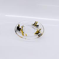 China 12-Piece Premium Glass Cup Set – Decorative Gold-Black Design, Ideal for Hotel, Restaurant & Catering Industry Use for sale