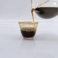 China Set of 6 Premium 65ml  Clear  Glass Cawa Cups with Gold Firework Etching for Coffee Service for sale