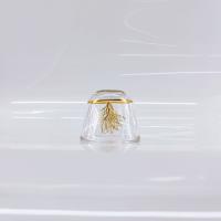 China 6 PCS 65ml Lead-Free Crystal Cawa Cup Set with Exquisite Golden Tree Decal Ideal For  Coffee Service for sale