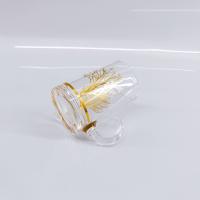 China 12Pcs Cup & Saucer Set | Elegant Gold Tree Decorative Lead-Free Crystal Glassware- Ideal for Tea Service & Gifting for sale