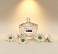 China Classic Design Lead Free Crystal Glass Candy Bowl with 165ML Capacity for Elegant Candy Serving and Decoration for sale