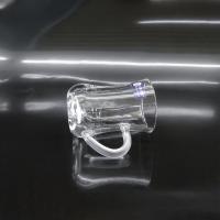China Glass Transparent Tea Drinking Cup Durable Heat Resistant With Handle Clear Glass Tea Cups Ideal for Office Home and Tea Lovers for sale