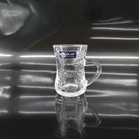 China Height 78mm Elegant Glass Tea Mug Glass Tea Cups Ideal for Serving Hot Beverages in Restaurants Hotels and Tea Houses for sale